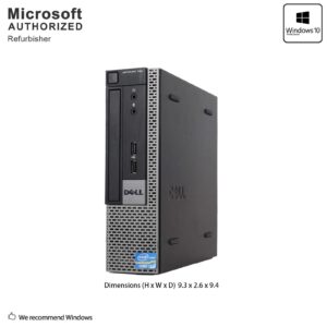 Dell OptiPlex 790 Ultra Small Form Factor Desktop PC, Intel Quad Core I5-2400S up to 3.3GHz, 8G DDR3, 128G SSD, WiFi, BT, DP, VGA, Windows 10 Pro 64 Language Supports English/Spanish/French(Renewed)