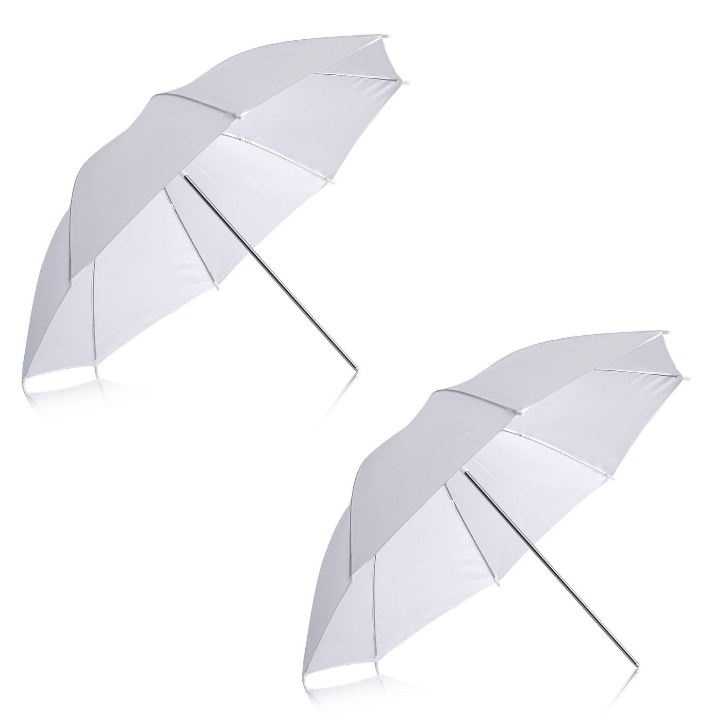 Neewer® 2 Pack 33"/84cm White Translucent Soft Umbrella for Photo and Video Studio Shooting