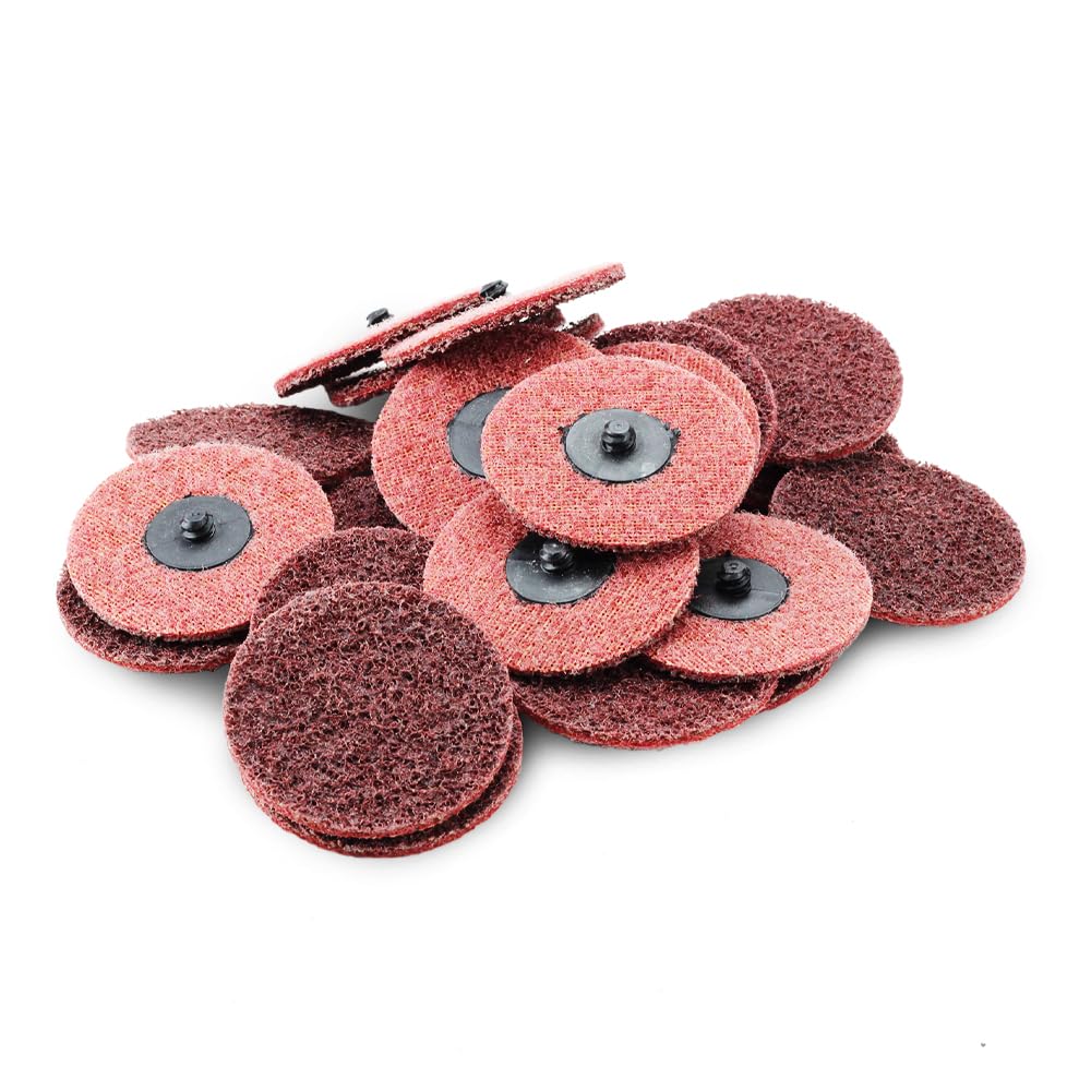 BHA Surface Conditioning Quick Change Discs, 3" Red (Medium) Prep Pad - 25 Pack