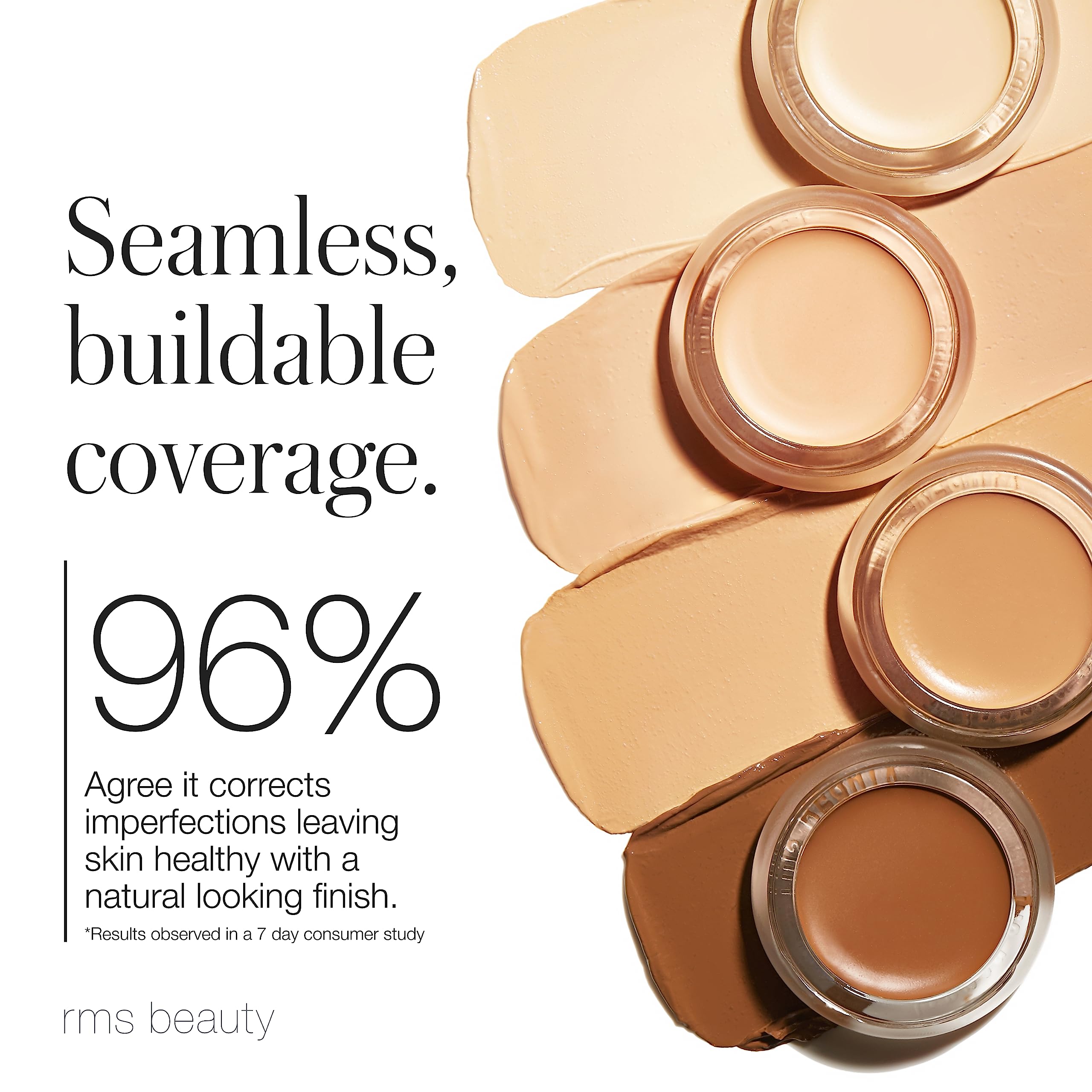 RMS Beauty “Un” Cover-Up Concealer - Organic Cream Concealer & Foundation, Hydrating Face Makeup for Healthy Looking Skin - No.22 (0.2 Ounce)