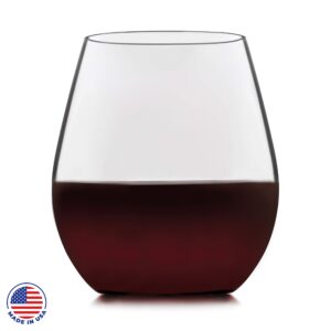 Libbey Signature Kentfield Stemless Red Wine Glasses, 18-ounce, Set of 4