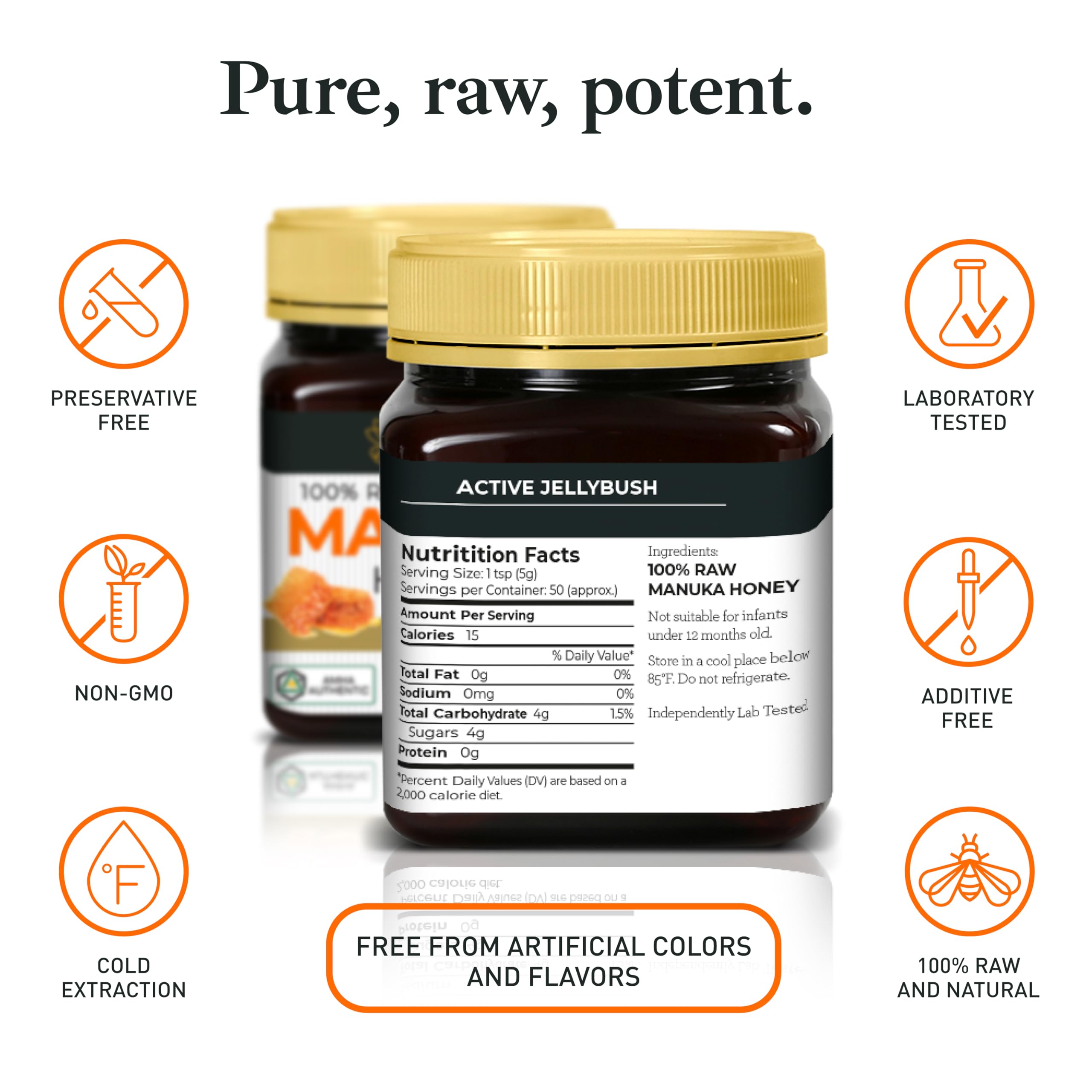 Manuka Honey MGO 850+ / UMF 20+ High Strength Manuka Honey Medical Grade - Non GMO - Raw Manuka Honey - Manuka Honey Organic - AMHA Certified Honey Manuka - 250g by Good Natured