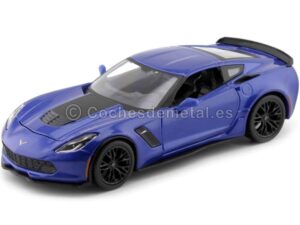 chevrolet 2015 corvette c7 z06 blue 1/24 by maisto 31133