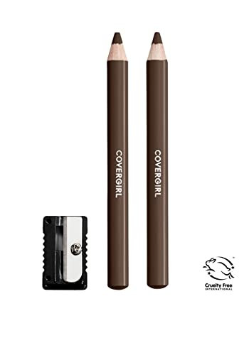 CoverGirl Easy Breezy Brow, Fill+Define Pencils [505] Rich Brown 2 ea​​ ( Pack of 4)​