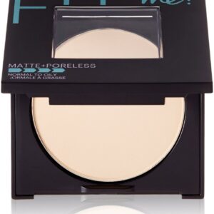 Maybelline New York Fit Me Matte + Poreless Foundation Powder, Translucent [100] 0.30 Ounce