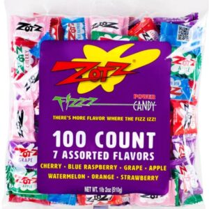 Zotz Fizzy Candy, Assorted Flavors, 200 Count