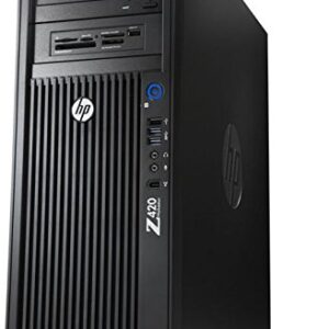 HP Z420 Workstation Computer 8 Core Intel E5 2670 up to 3.3GHz CPU 20MB Cache -64GB DDR3 ECC RAM - NEW 1TB SSD 4TB HD - Nvidia Quadro M4000 8G DDR5 - 3D Rendering and Designing (Renewed)