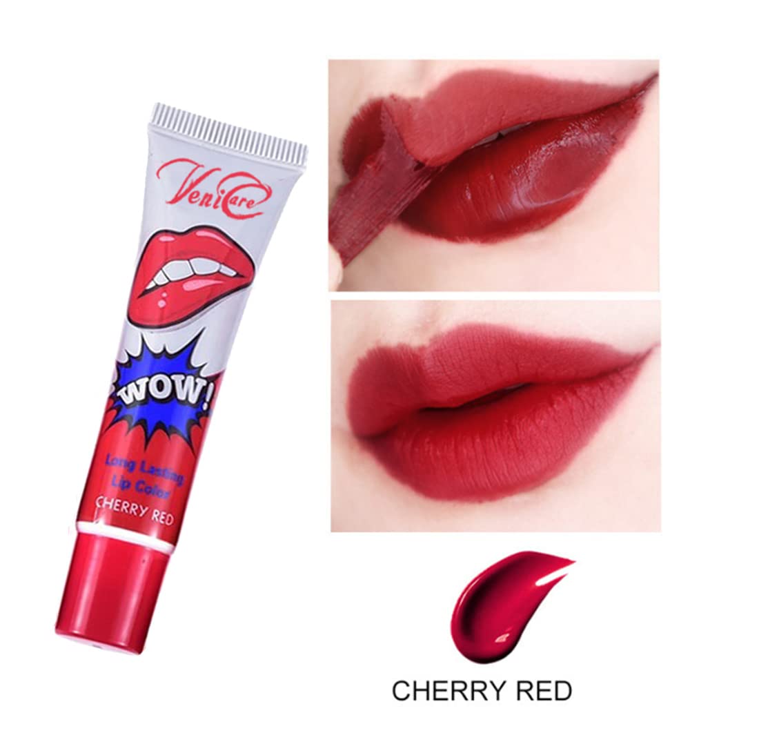 6-PACK Peel-Off Colored Lip Stain Gloss + Applicator Stick | Variety of SIX Luscious, Sexy Colors | Apply, Let Dry, Peel Away, and Look Beautiful!