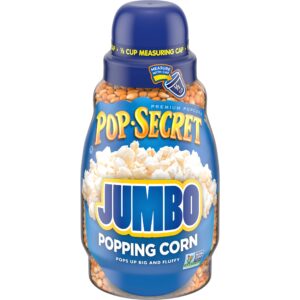 pop secret jumbo popcorn kernels, 30 oz jar