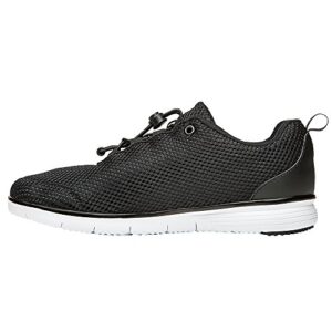 propét womens travelfit prestige walking shoe, black, 9 wide us