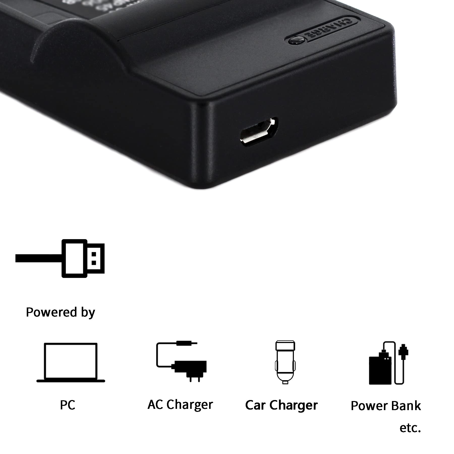 EN-EL19 USB Charger for Nikon Coolpix S33, S7000, S6900, S2800, S100, S3100, S4100, S4300, S5200, S6500 Camera and More