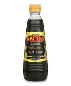 pompeian gourmet balsamic vinegar, perfect for salad dressings, sauces, seafood & meat dishes, naturally gluten free, 16 fl. oz.