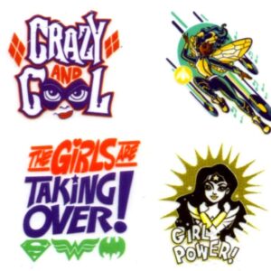 DC Super Hero Girls - 75 Assorted Temporary Tattoos