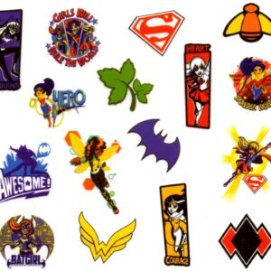 DC Super Hero Girls - 75 Assorted Temporary Tattoos