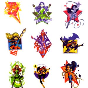 DC Super Hero Girls - 75 Assorted Temporary Tattoos