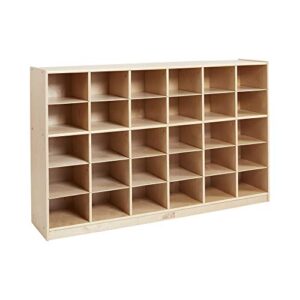 ecr4kids ecrkids storage & organization, 30 cubbies, birch finish