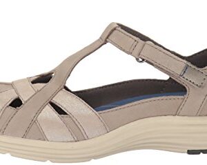 Aravon Women's Beaumont Fisherman Sandal, Stone, 7.5 Narrow