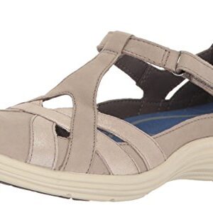 Aravon Women's Beaumont Fisherman Sandal, Stone, 7.5 Narrow