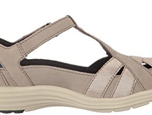 Aravon Women's Beaumont Fisherman Sandal, Stone, 7.5 Narrow