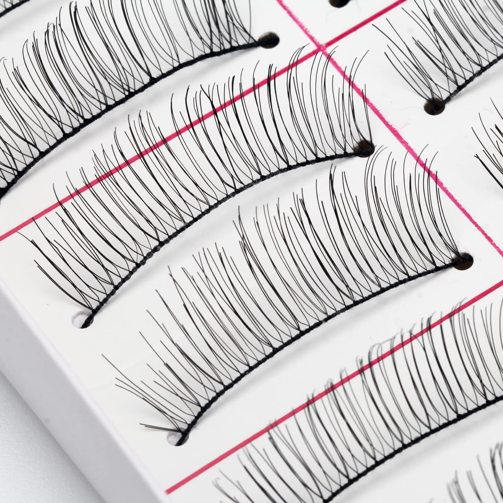 AHIER 50 Pairs Natural Look Taiwan Handmade Fake False Eyelashes Eye Lashes Classical Eyelashes