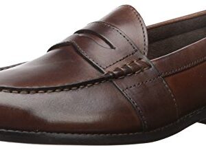 Nunn Bush Men's Noah Penny Loafer Dress Casual Slip On Shoe, Brown, 11 Wide