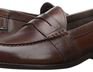 Nunn Bush Men's Noah Penny Loafer Dress Casual Slip On Shoe, Brown, 11 Wide