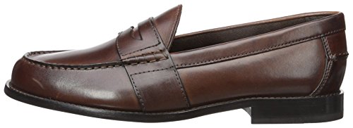 Nunn Bush Men's Noah Penny Loafer Dress Casual Slip On Shoe, Brown, 11 Wide