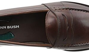 Nunn Bush Men's Noah Penny Loafer Dress Casual Slip On Shoe, Brown, 11 Wide