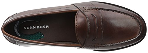 Nunn Bush Men's Noah Penny Loafer Dress Casual Slip On Shoe, Brown, 11 Wide