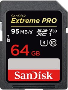 sandisk 64gb extreme pro sdxc uhs-i memory card (sdsdxxg-064g-gn4in)