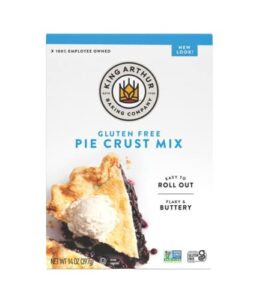 king arthur flour gluten free pie crust mix, packaging may vary, 14 oz