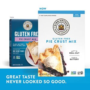 King Arthur Flour Gluten Free Pie Crust Mix, Packaging May Vary, 14 Oz