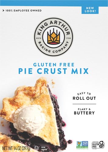 King Arthur Flour Gluten Free Pie Crust Mix, Packaging May Vary, 14 Oz