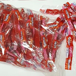 TWIZZLER Cherry Pull N' Peel Licorice, Red Single Twist Candy, Wrapped, 2 Pounds Single Twist Pack