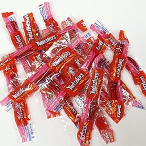 TWIZZLER Cherry Pull N' Peel Licorice, Red Single Twist Candy, Wrapped, 2 Pounds Single Twist Pack