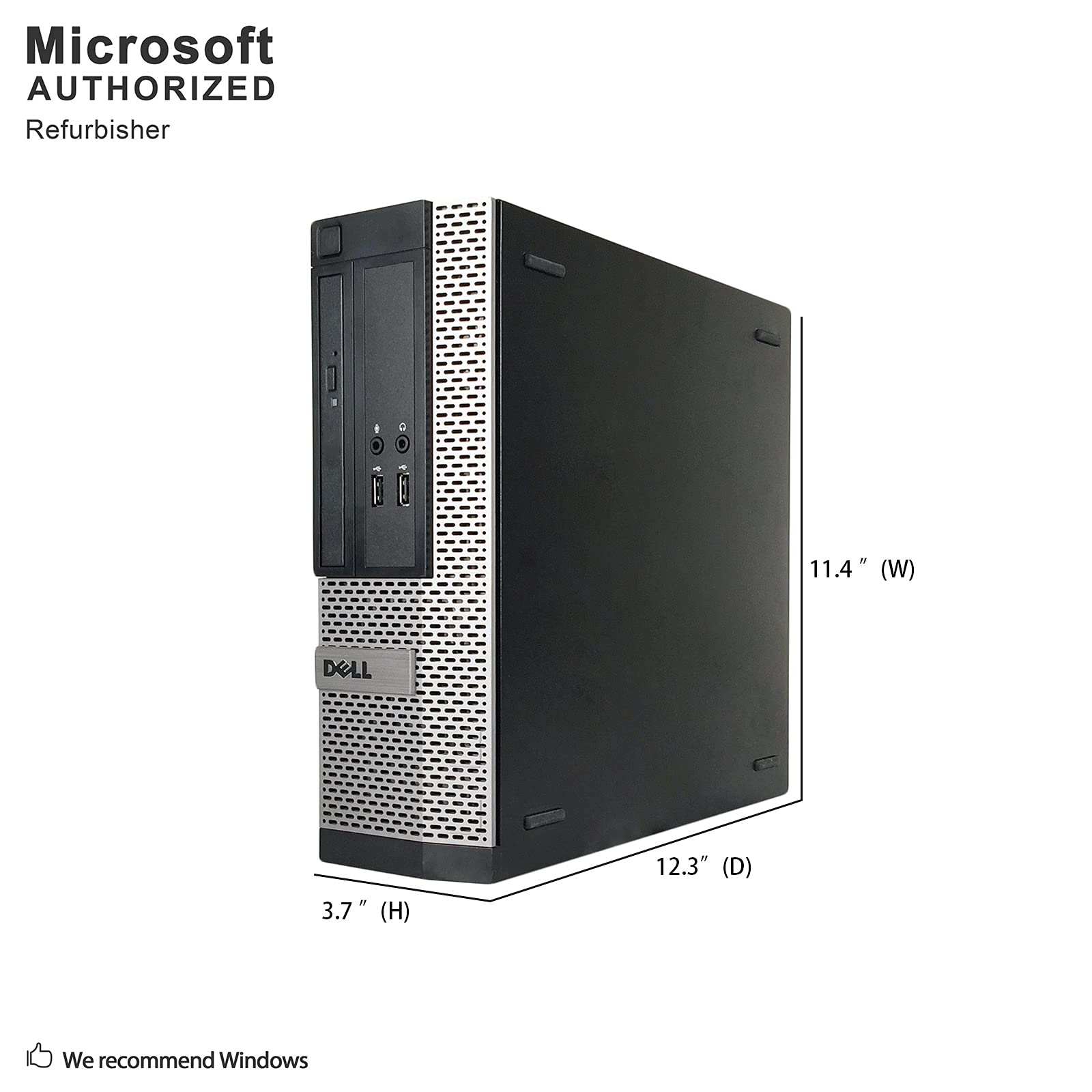 DELL Optiplex 3010 Desktop PC - Intel Core i3-3220 3.1GHz 8GB 250GB DVD Windows 10 Professional (Renewed)']