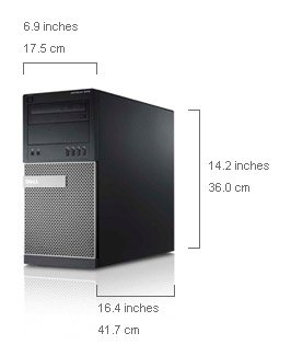 Dell Gaming 990 Desktop Computer Optiplex, Intel Core i7 3.4 upto 3.8GHz 2600 CPU, 250GB SSD, 16GB DDR3 Memory, WiFi, Windows 10 Pro, Nvidia GT710 2GB, (Renewed)