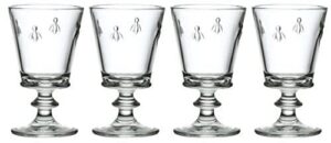 la rochere french bee wine glass, 8-ounce, set of 4