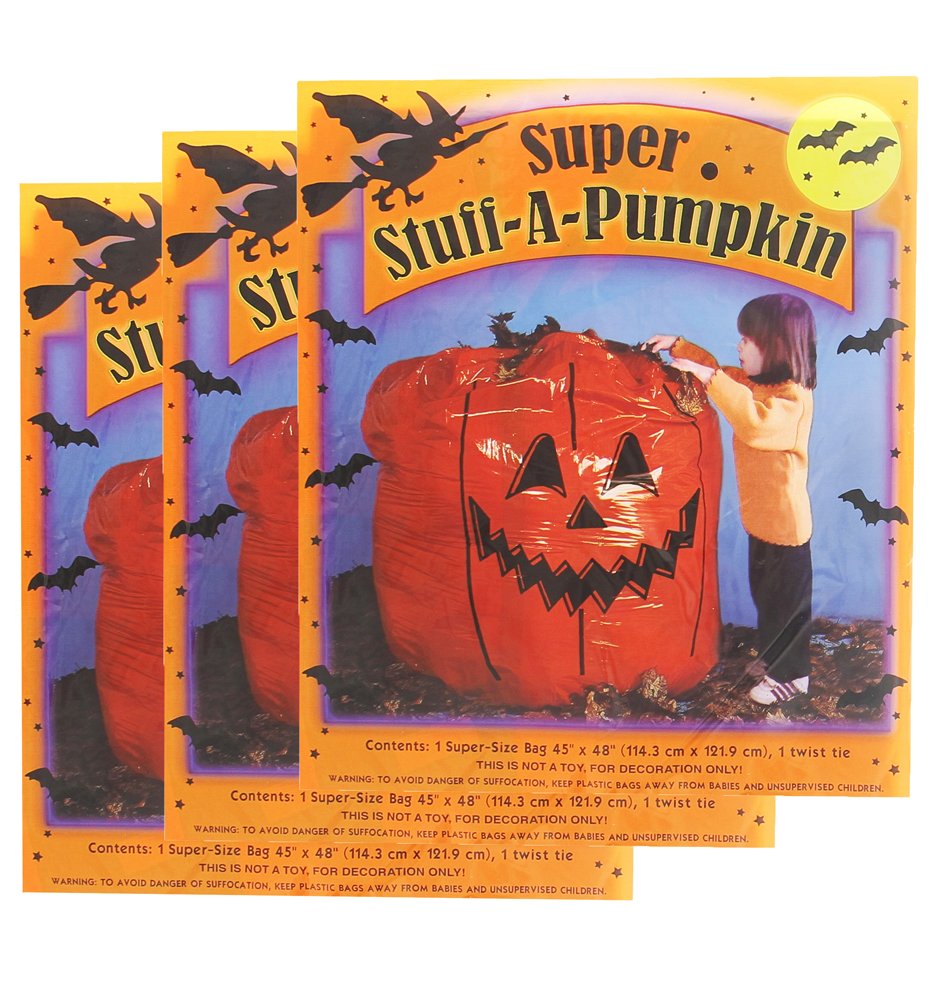 Super Stuff A Pumpkin Leaf Bags - 3 Pack