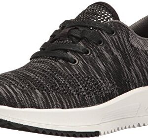 Freewaters Women's Sky Trainer Knit Lace-Up Shoe, Black/Grey, 7 M US