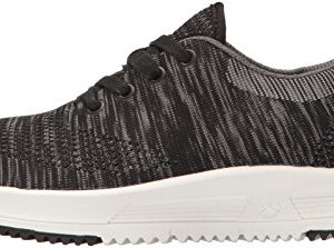 Freewaters Women's Sky Trainer Knit Lace-Up Shoe, Black/Grey, 7 M US