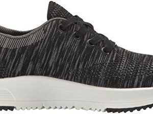 Freewaters Women's Sky Trainer Knit Lace-Up Shoe, Black/Grey, 7 M US