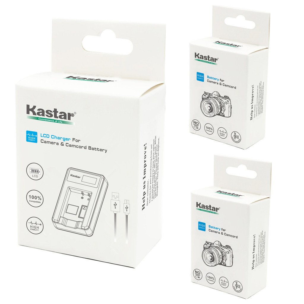 Kastar Battery (X2) & LCD Slim USB Charger for EN-EL12, ENEL12, MH-65 Coolpix S9900, S9700, AW120, S9500, AW110, S70, S9600, S6300, S6200, S8100, S9100, S800c, S31 Digital Cameras + More