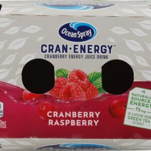 Ocean Spray, Cran-Energy Cranberry Raspberry Energy Juice Drink, 10 Fl Oz Bottles, 6 Ct