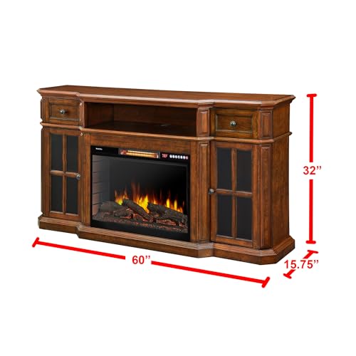 Muskoka Sinclair 60" Media Fireplace w/LED Lights and Bluetooth