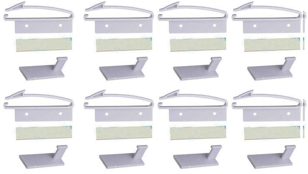 Coolrunner Child Safety Drawer Locks, Safety Invisible Drawer Latches with Strong Adhesive for Baby Care,Only fit for Some Drawer, Please See Below Before Buying(4 Pack)