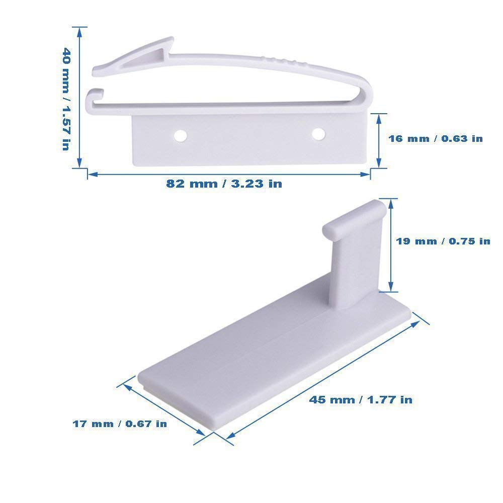 Coolrunner Child Safety Drawer Locks, Safety Invisible Drawer Latches with Strong Adhesive for Baby Care,Only fit for Some Drawer, Please See Below Before Buying(4 Pack)