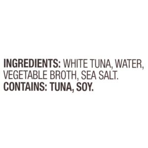 Bumble Bee Solid White Albacore Tuna in Water 5 oz Can (Pack of 8) - Wild Caught Tuna - 29g Protein per Serving - Non-GMO Project Verified Gluten Free Kosher - Great for Tuna Salad & Recipes