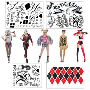 updated 2022 professional hq complete temporary tattoos - all versions - 4 sheets w/ 30+tats - halloween costume/cosplay