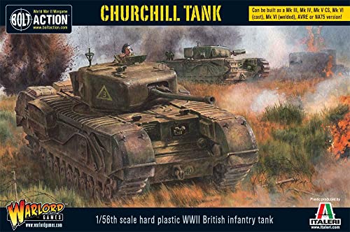 Bolt Action Churchill Infantry Tank 1:56 WWII Military Wargaming Plastic Model Kit